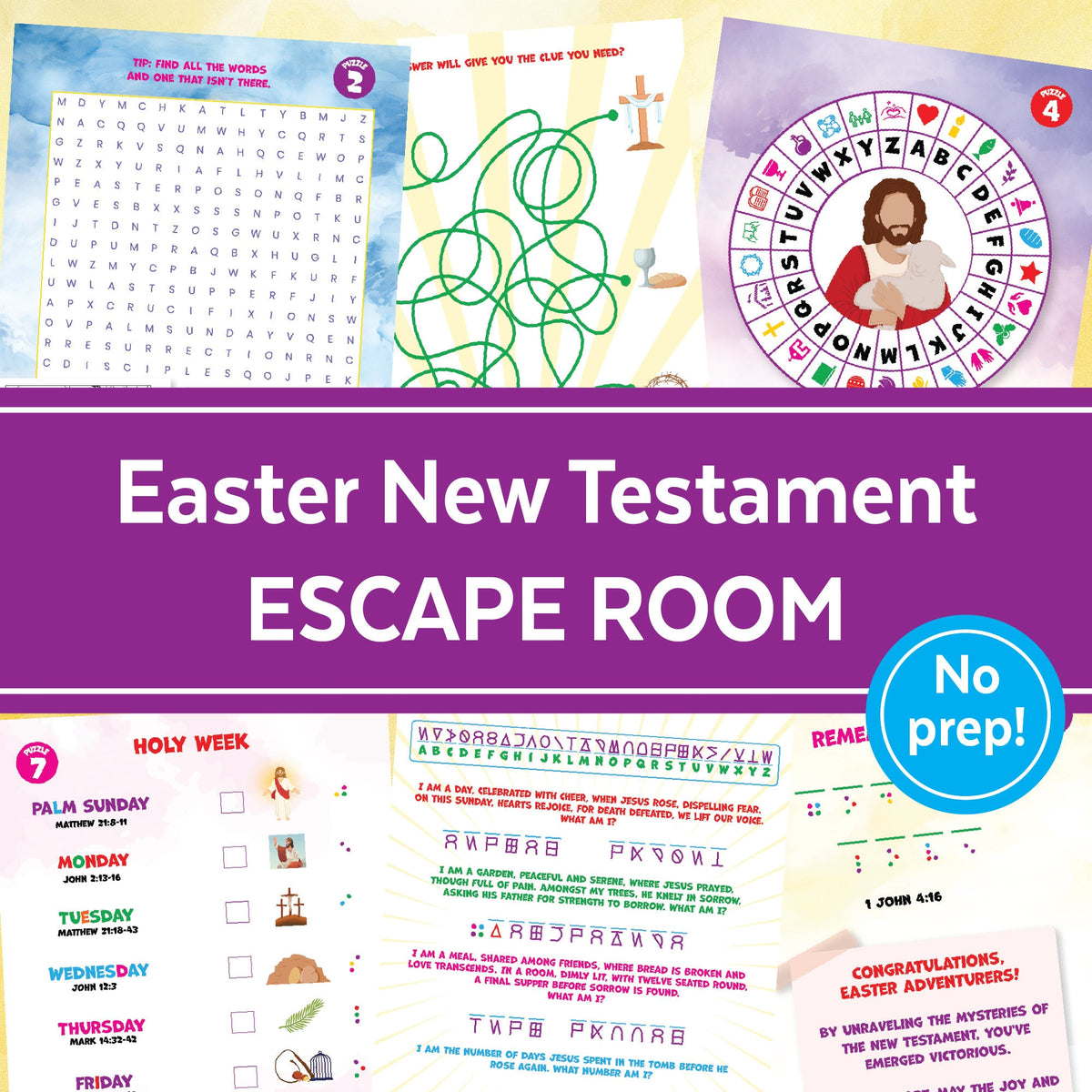 Easter Escape Room | Bible Kids and Family Printable Game – Ministering ...