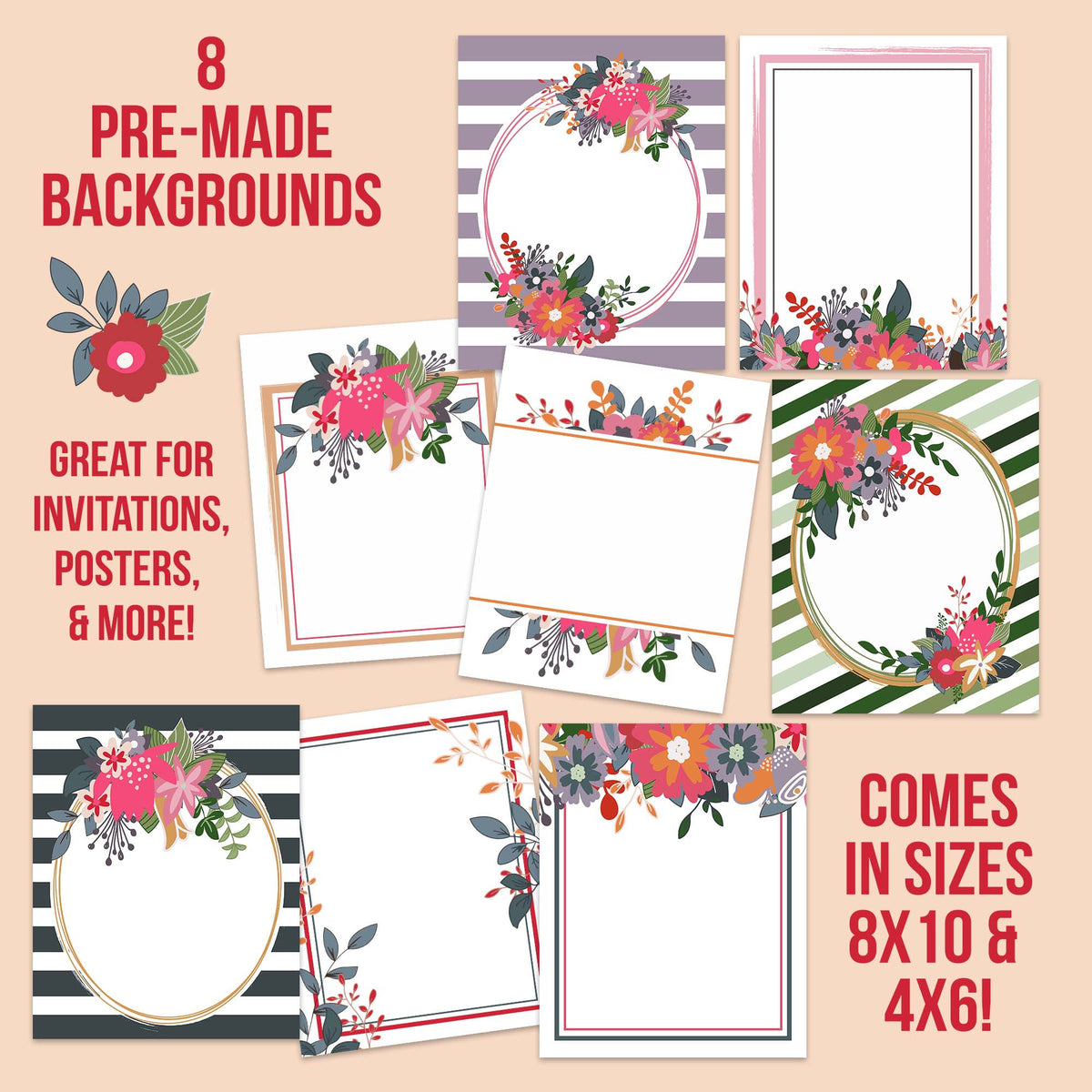 Floral Design Clip Art | Flower Clip Art – Ministering Printables