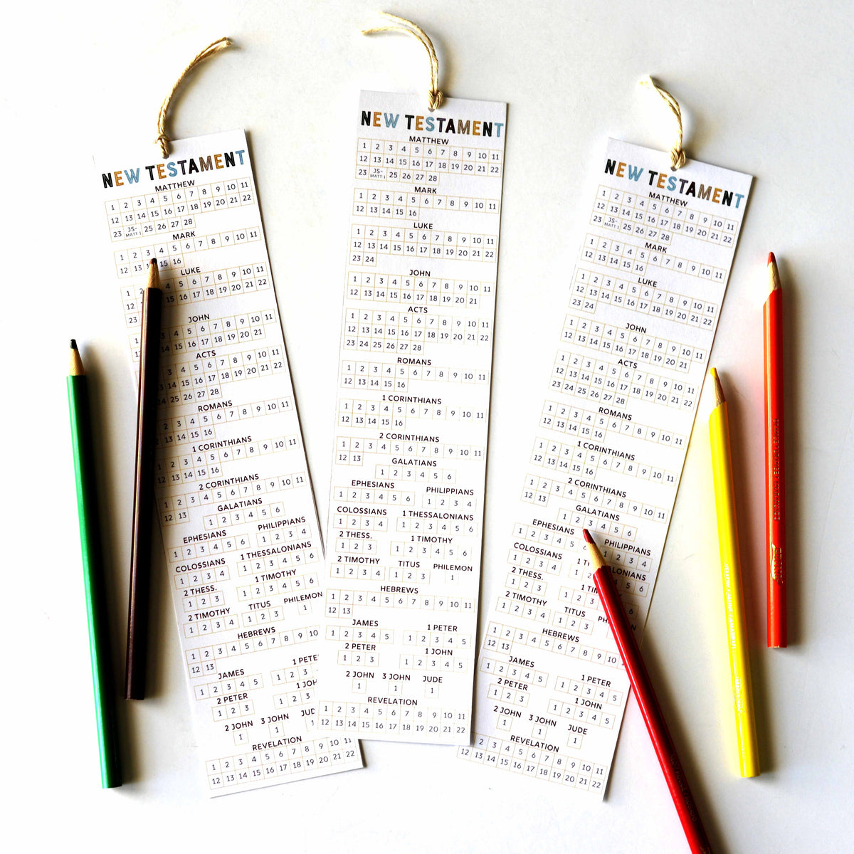 New Testament LDS Seminary Bookmarks | New Testament Reading Chart Boo ...