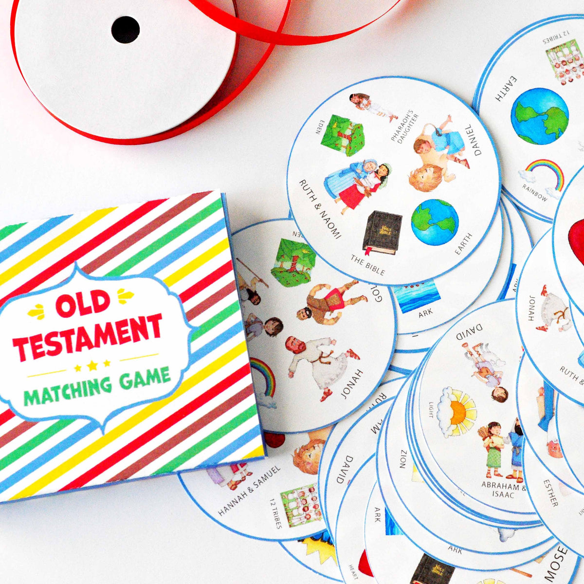 Old Testament Matching Game {Spot It Style} – Ministering Printables