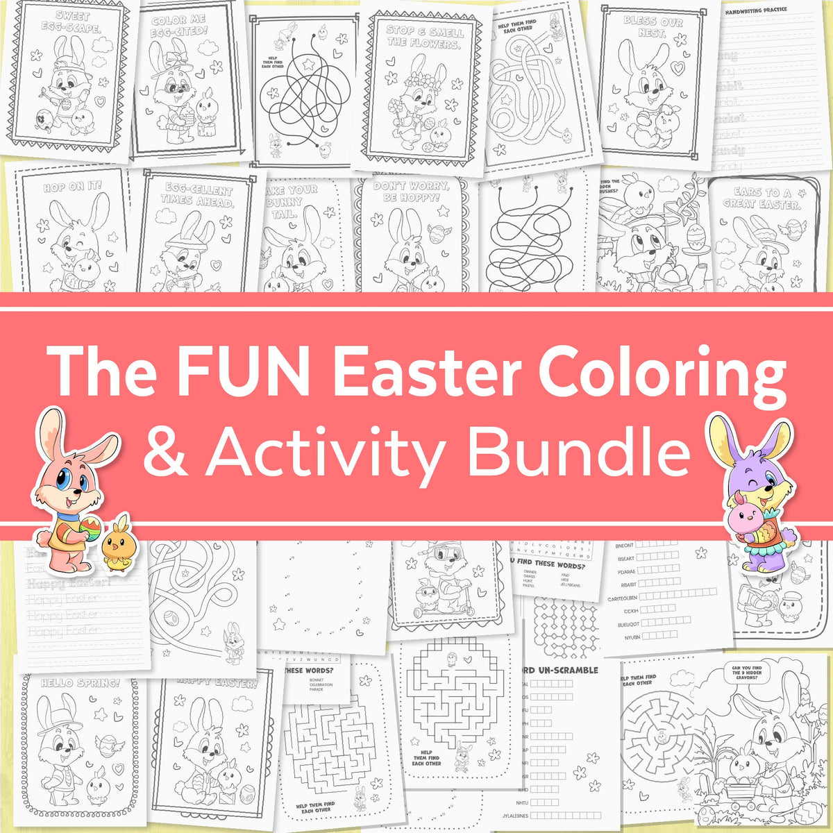 The FUN Easter Coloring and Activity Bundle 🐰 – Ministering Printables
