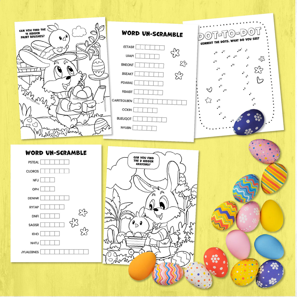 The FUN Easter Coloring and Activity Bundle 🐰 – Ministering Printables