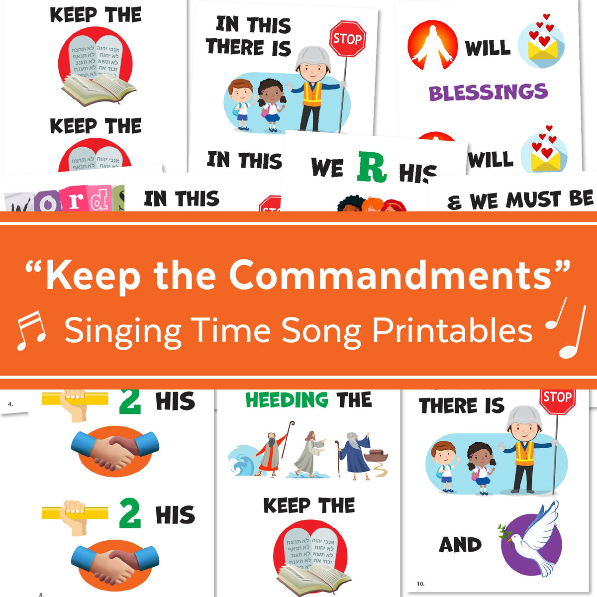 Keep the Commandments | Singing Time Flipchart for Primary Come, Follo – Ministering Printables