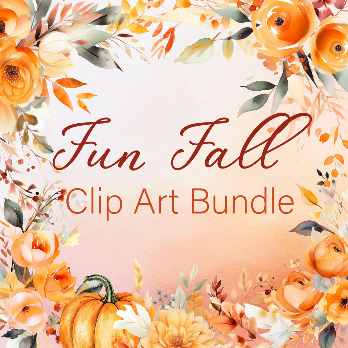 Fun Fall Floral Clip Art Bundle 🍁 – Ministering Printables