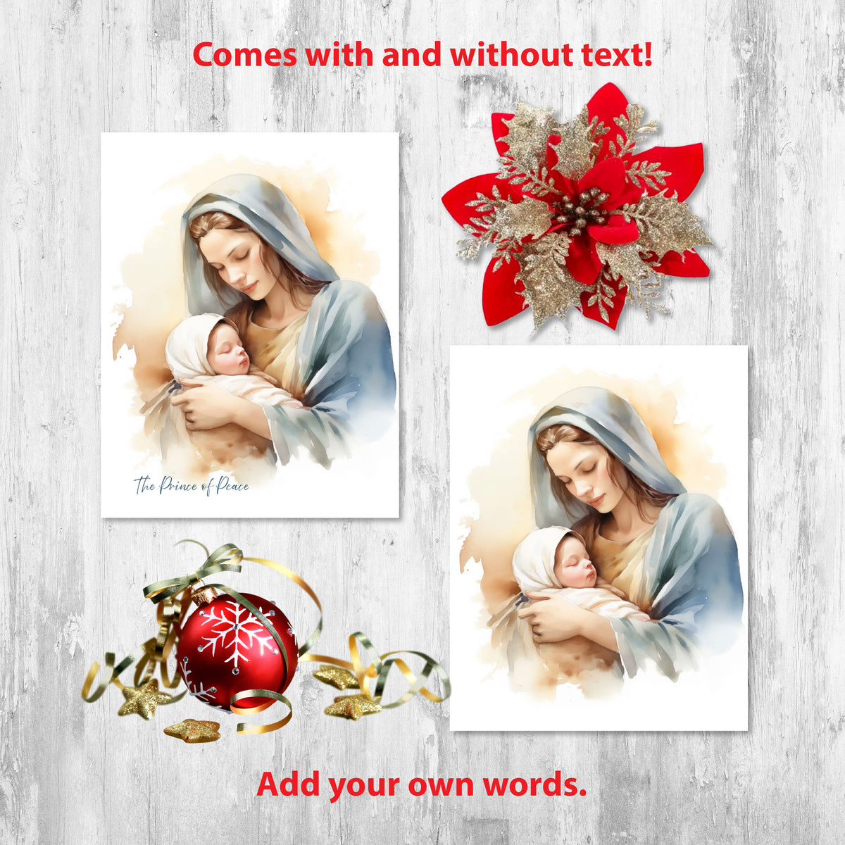 Mary And Baby Jesus Christmas Art – Ministering Printables