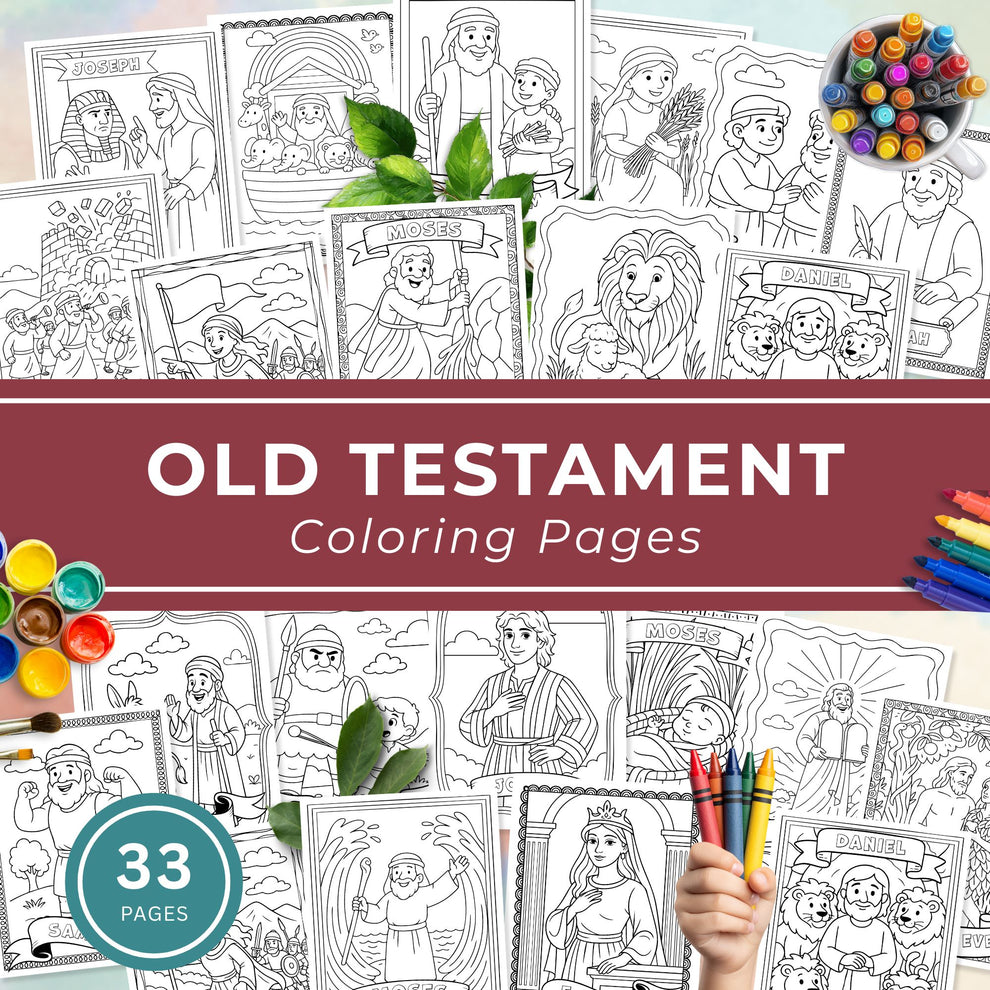 Old Testament Character Coloring Pages | Come Follow Me 2026 ...