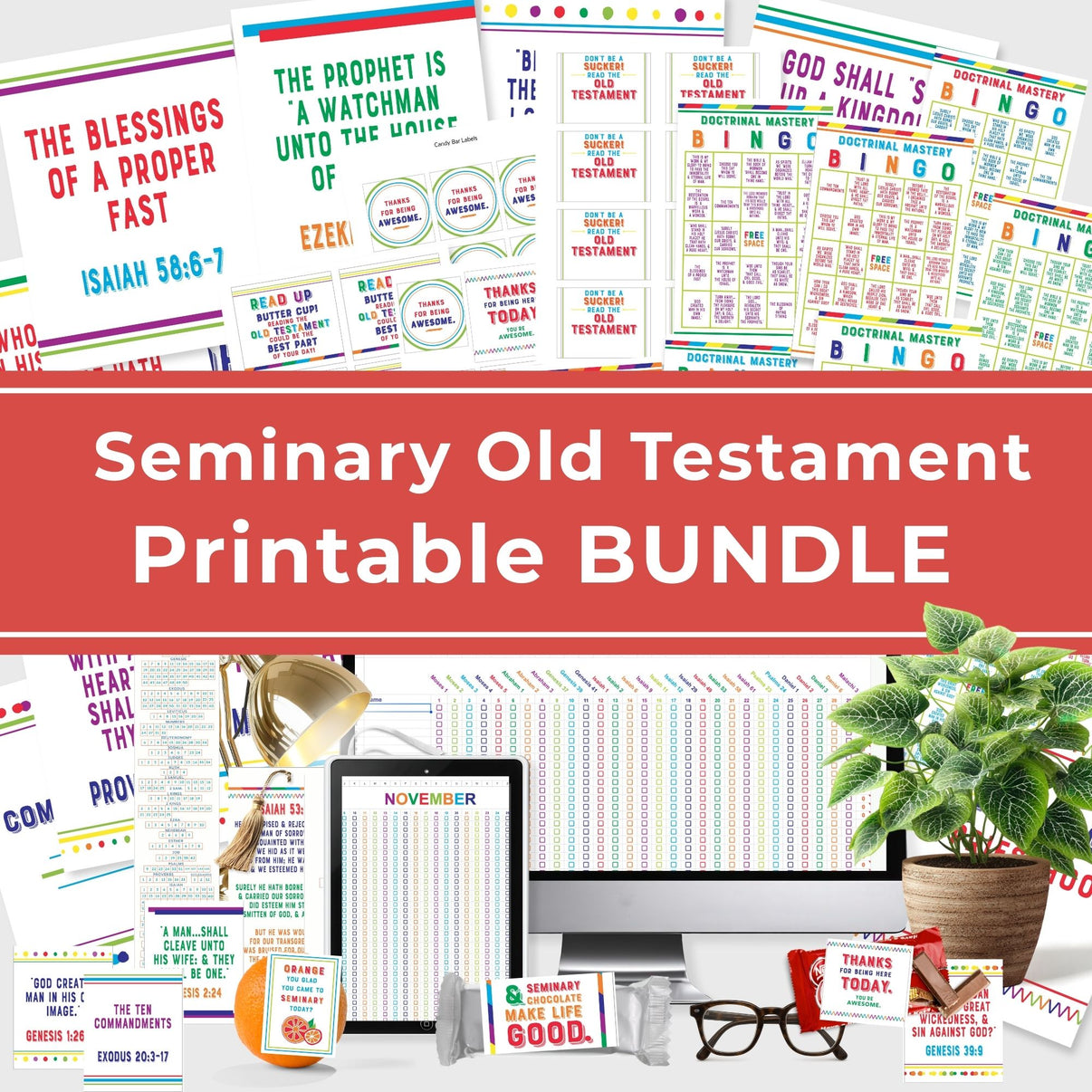 Old Testament Seminary Printable Bundle – Ministering Printables
