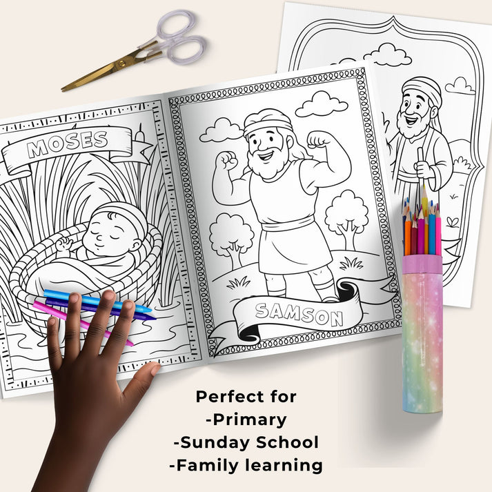 Old Testament Character Coloring Pages | Come Follow Me 2026 ...