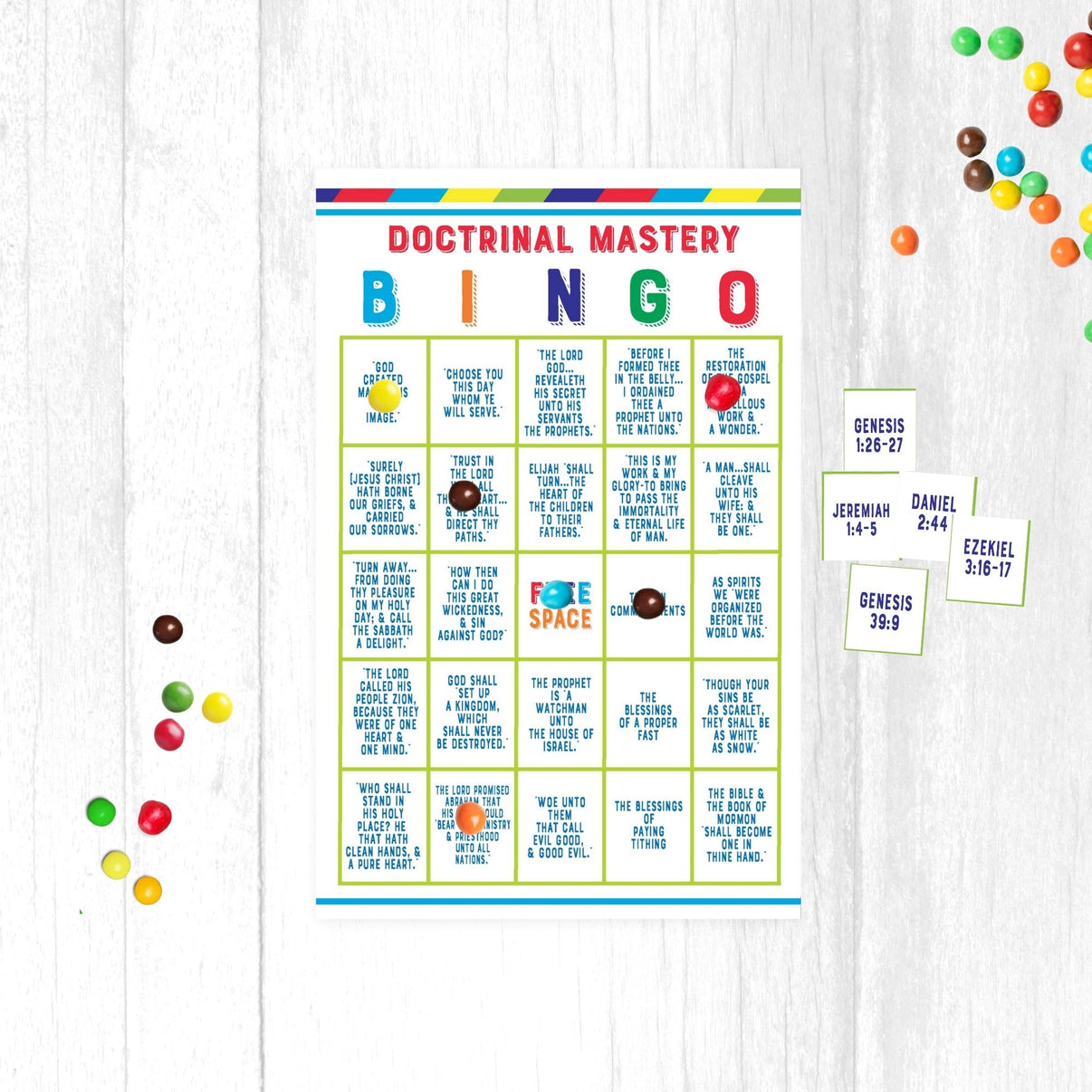 Old Testament Seminary Doctrinal Mastery BINGO Game – Ministering ...