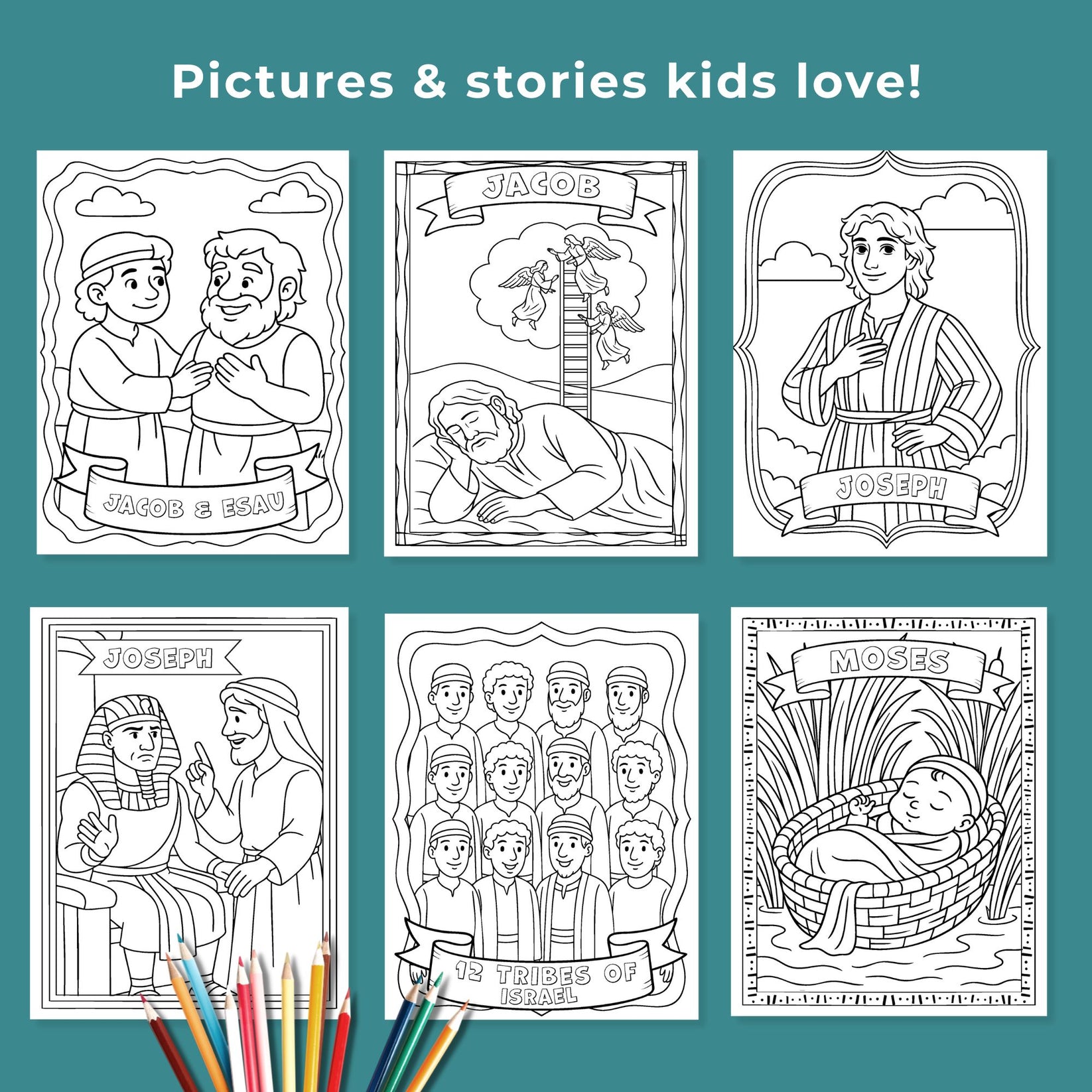 Old Testament Character Coloring Pages | Come Follow Me 2026 ...