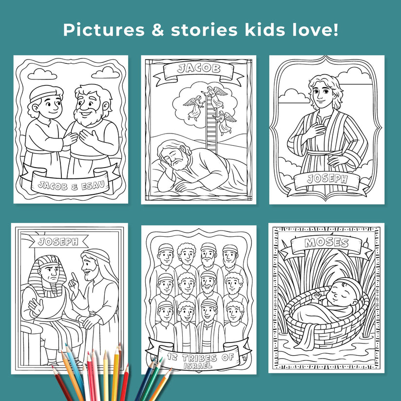 Old Testament Character Coloring Pages | Come Follow Me 2026 ...