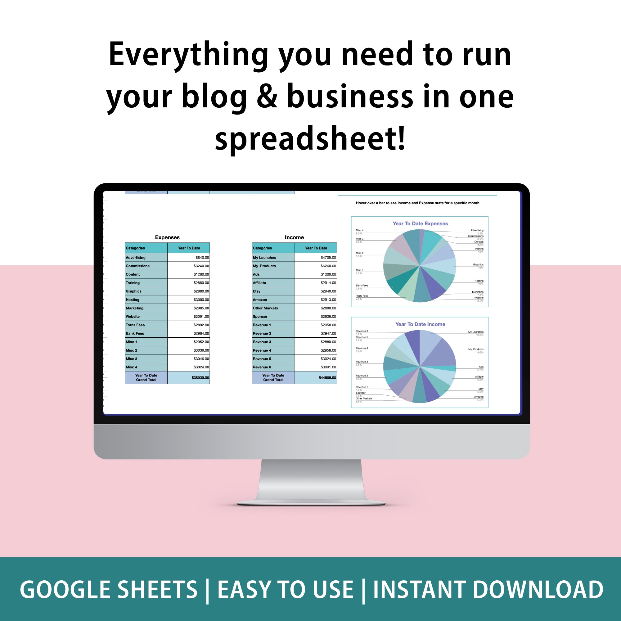 Spreadsheets – Ministering Printables