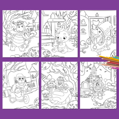 Halloween Animals Coloring Pages 🎃 – Ministering Printables