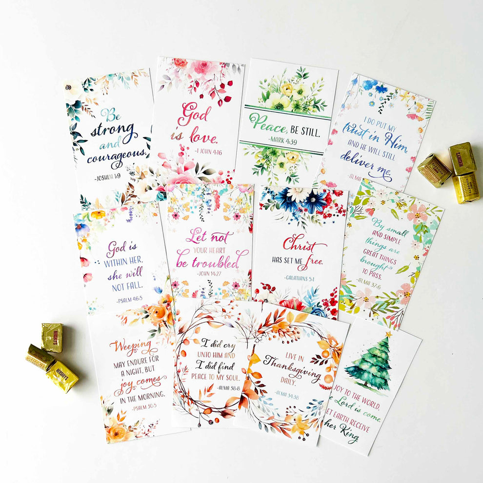 Monthly Ministering Cards for Primary, Relief Society, & Young Women ...