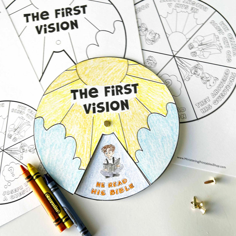 First Vision Wheel Activity Craft - LDS Church History Activity ...