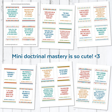 Doctrine & Covenants LDS Seminary Doctrinal Mastery Posters ...