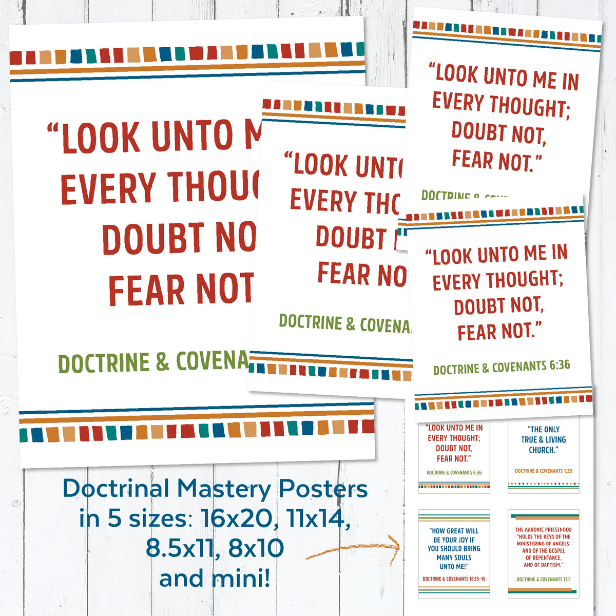 Doctrine & Covenants LDS Seminary Doctrinal Mastery Posters ...