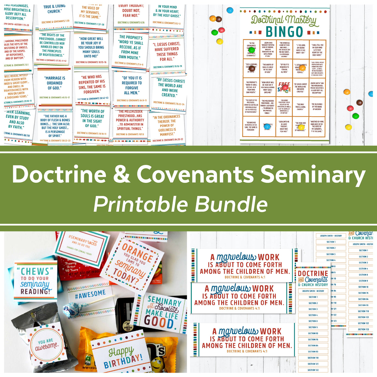 Doctrine & Covenants Seminary Printable Kit – Ministering Printables