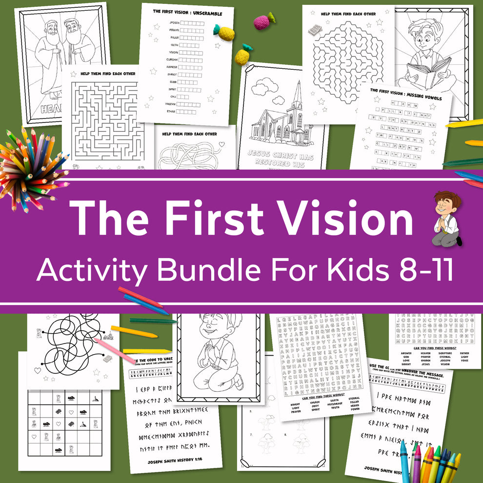 First Vision Bundle - LDS Come Follow Me 2025 – Ministering Printables