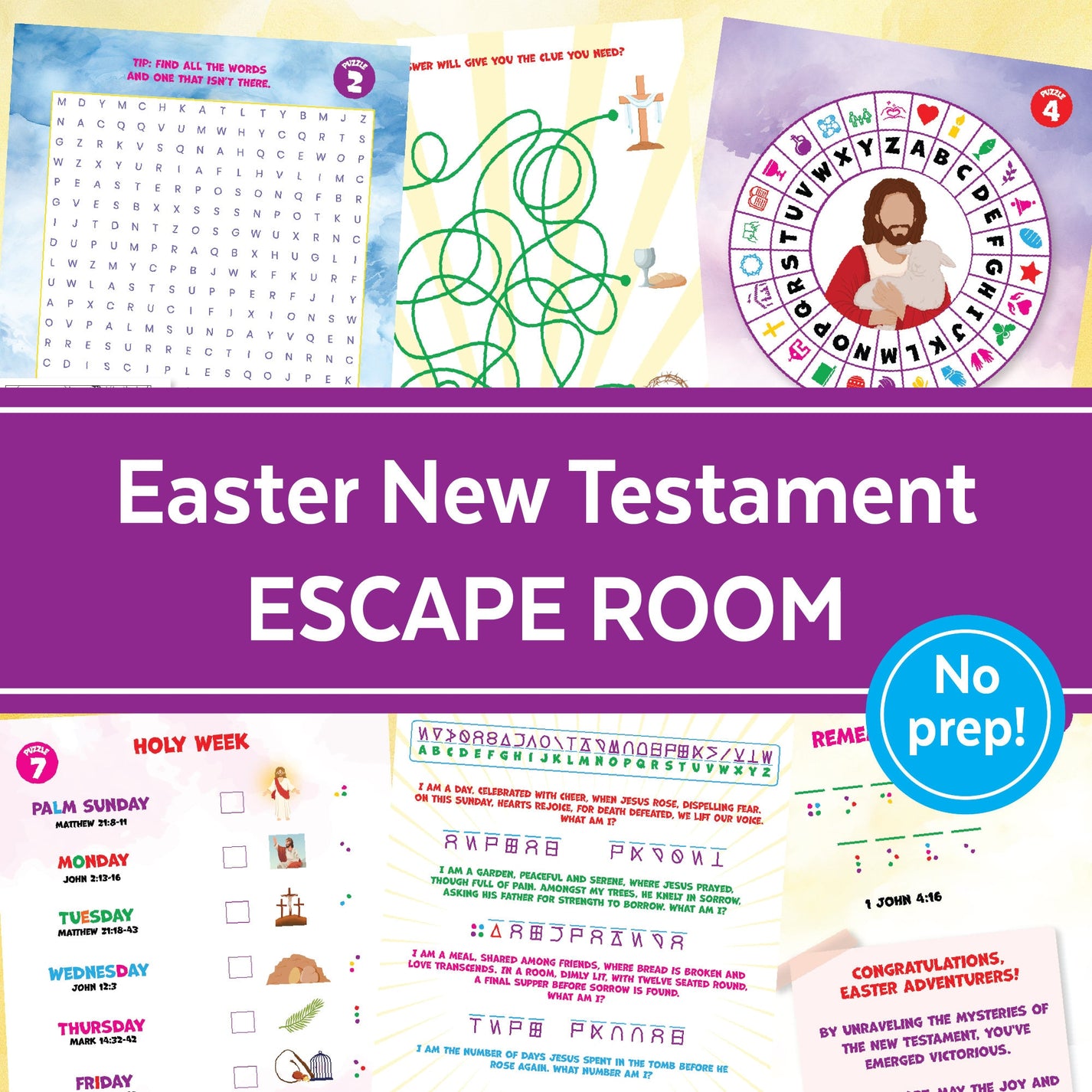 Easter Escape Room | Bible Kids and Family Printable Game – Ministering ...