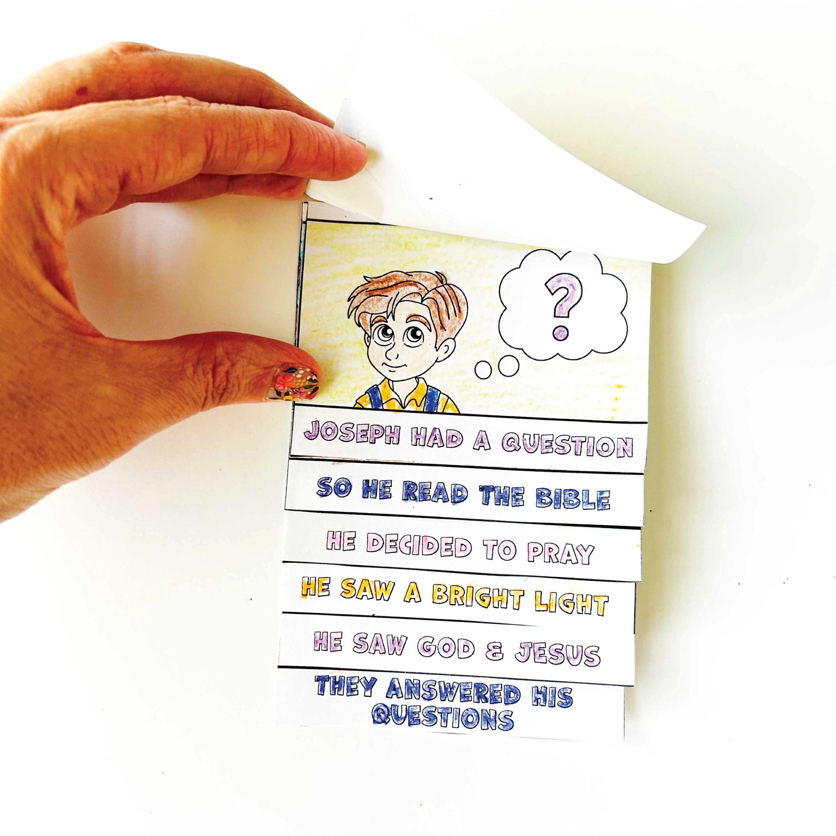 First Vision Flip Book Activity - LDS Church History Craft ...