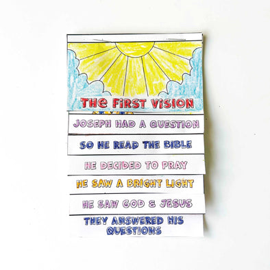 First Vision Flip Book Activity - LDS Church History Craft ...