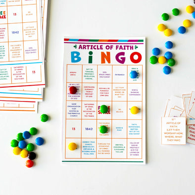 LDS Articles of Faith Bingo Game – Ministering Printables