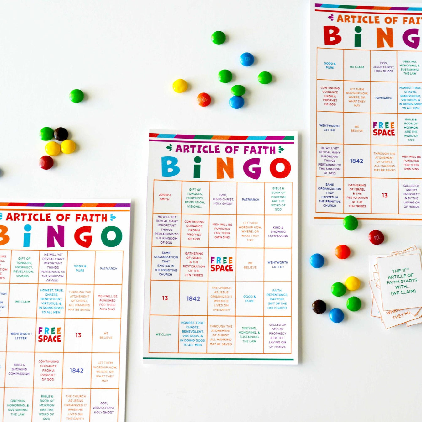 LDS Articles of Faith Bingo Game – Ministering Printables