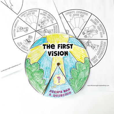 First Vision Wheel Activity Craft - LDS Church History Activity ...