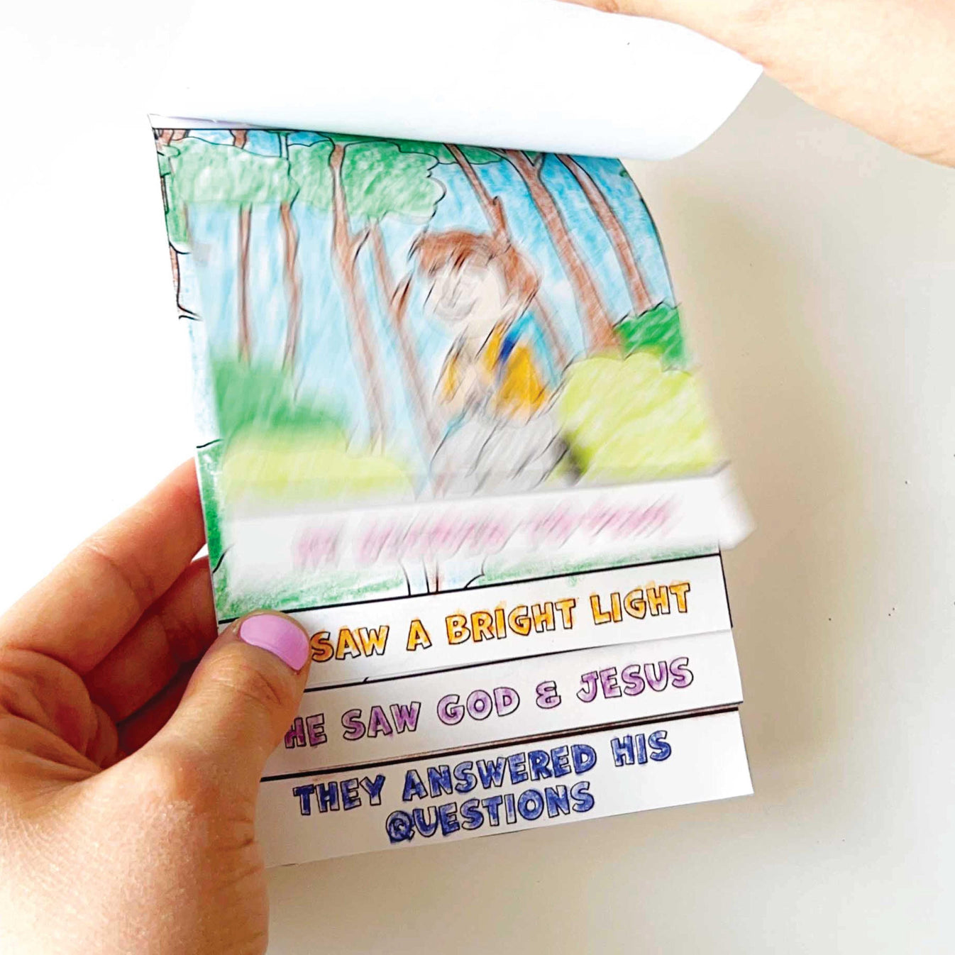 First Vision Flip Book Activity - LDS Church History Craft ...