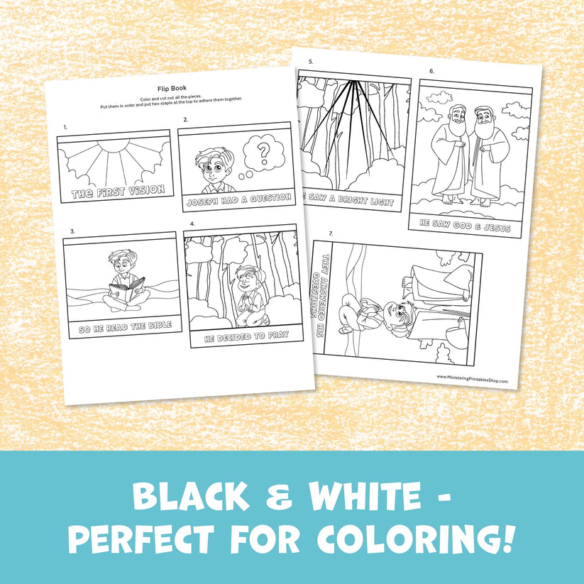 First Vision Flip Book Activity - LDS Church History Craft ...