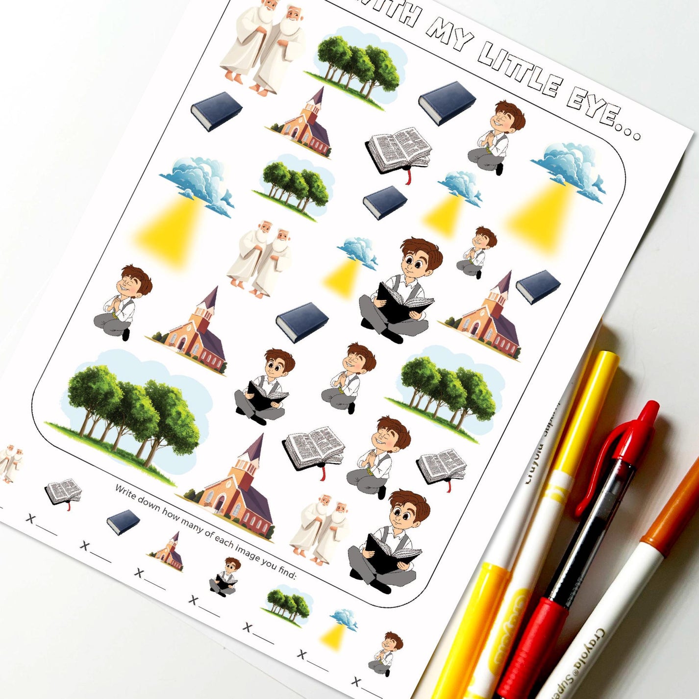 The First Vision Activity Bundle for kids 3-7 - LDS Church History 202 ...