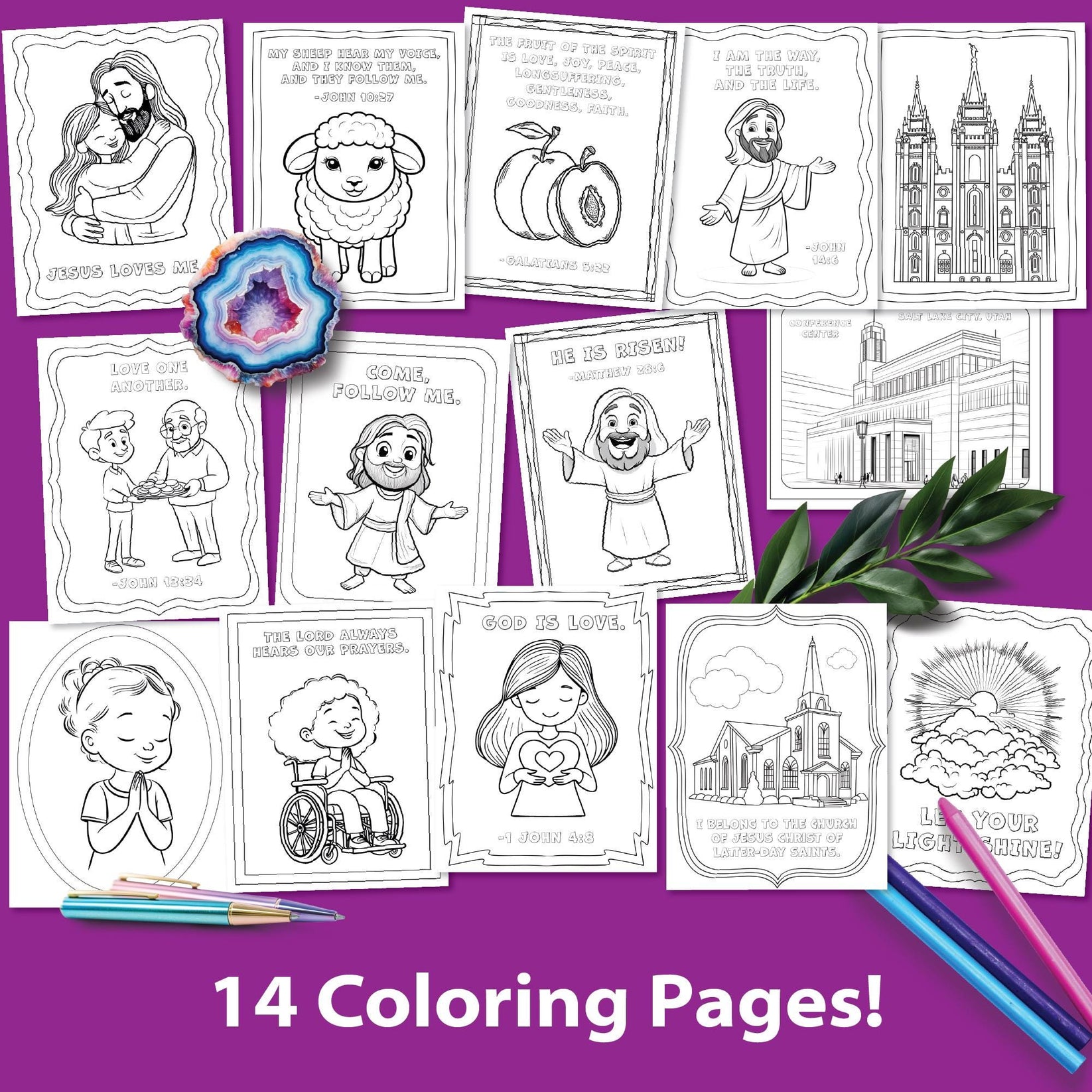 LDS General Conference Kids Activity MEGA Bundle – Ministering Printables