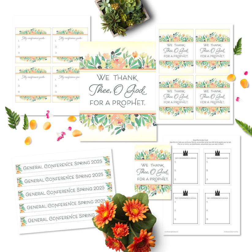 April 2025 LDS General Conference Journal Kit - Spring General Confere ...