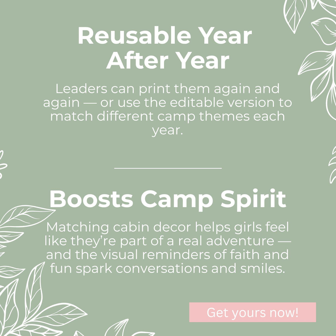 LDS Girls Camp Posters - Decorative Posters for Girls Camp Tents ...