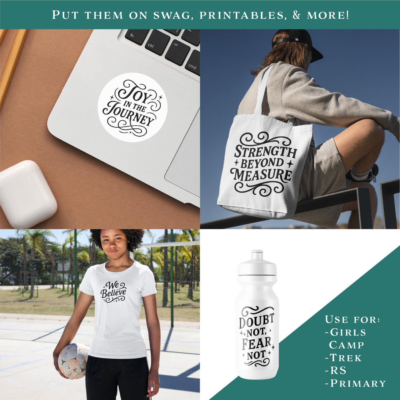 LDS Pioneer Logos, Handcart SVG, Trek Printables – Ministering Printables