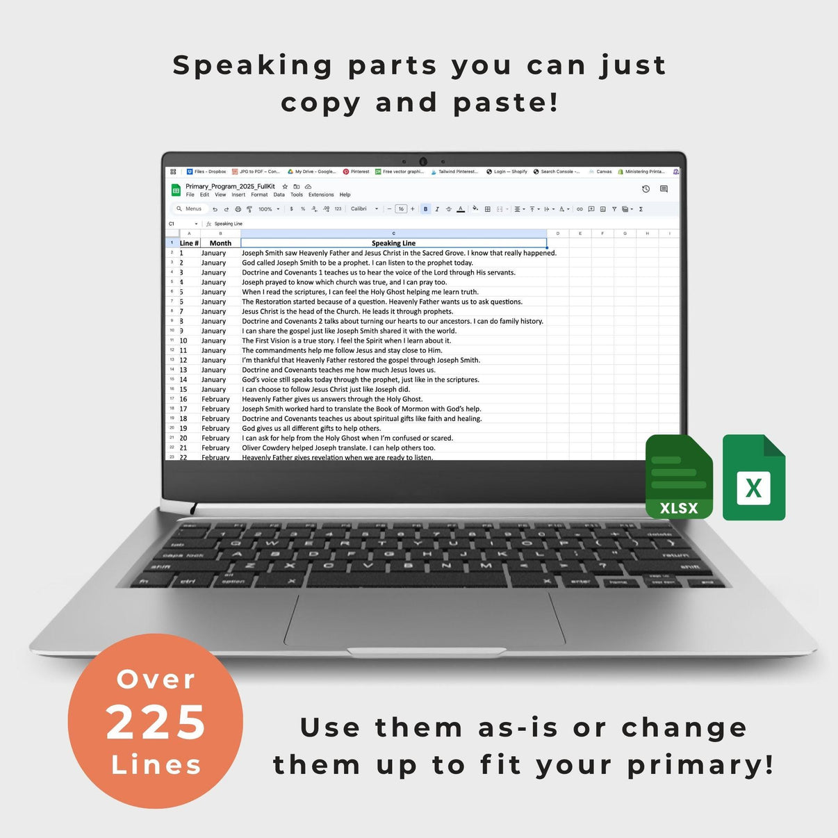 LDS Primary Program Script | Customizable 2025 Presentation Outline ...