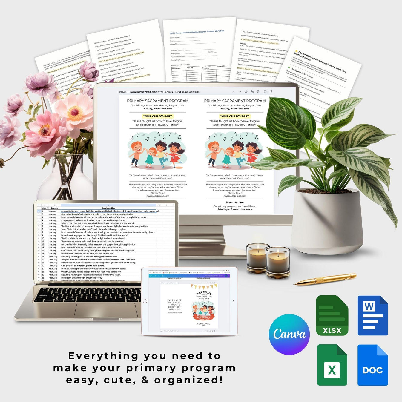 LDS Primary Program Script | Customizable 2025 Presentation Outline ...