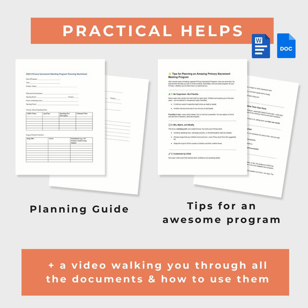 LDS Primary Program Script | Customizable 2025 Presentation Outline ...