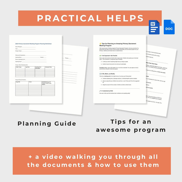 LDS Primary Program Script | Customizable 2025 Presentation Outline ...