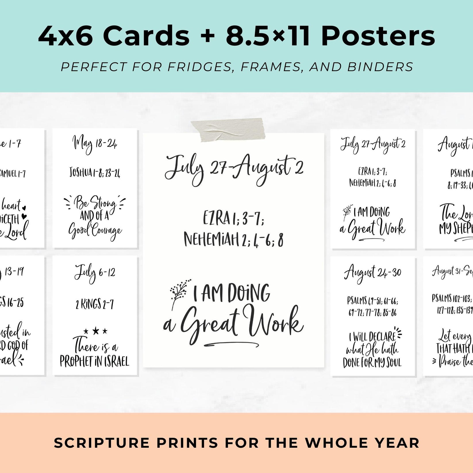 2026 Come Follow Me Bundle for Old Testament (Journal + Weekly Prints ...