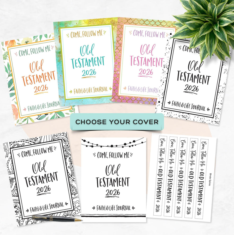 2026 Come Follow Me Bundle for Old Testament (Journal + Weekly Prints ...