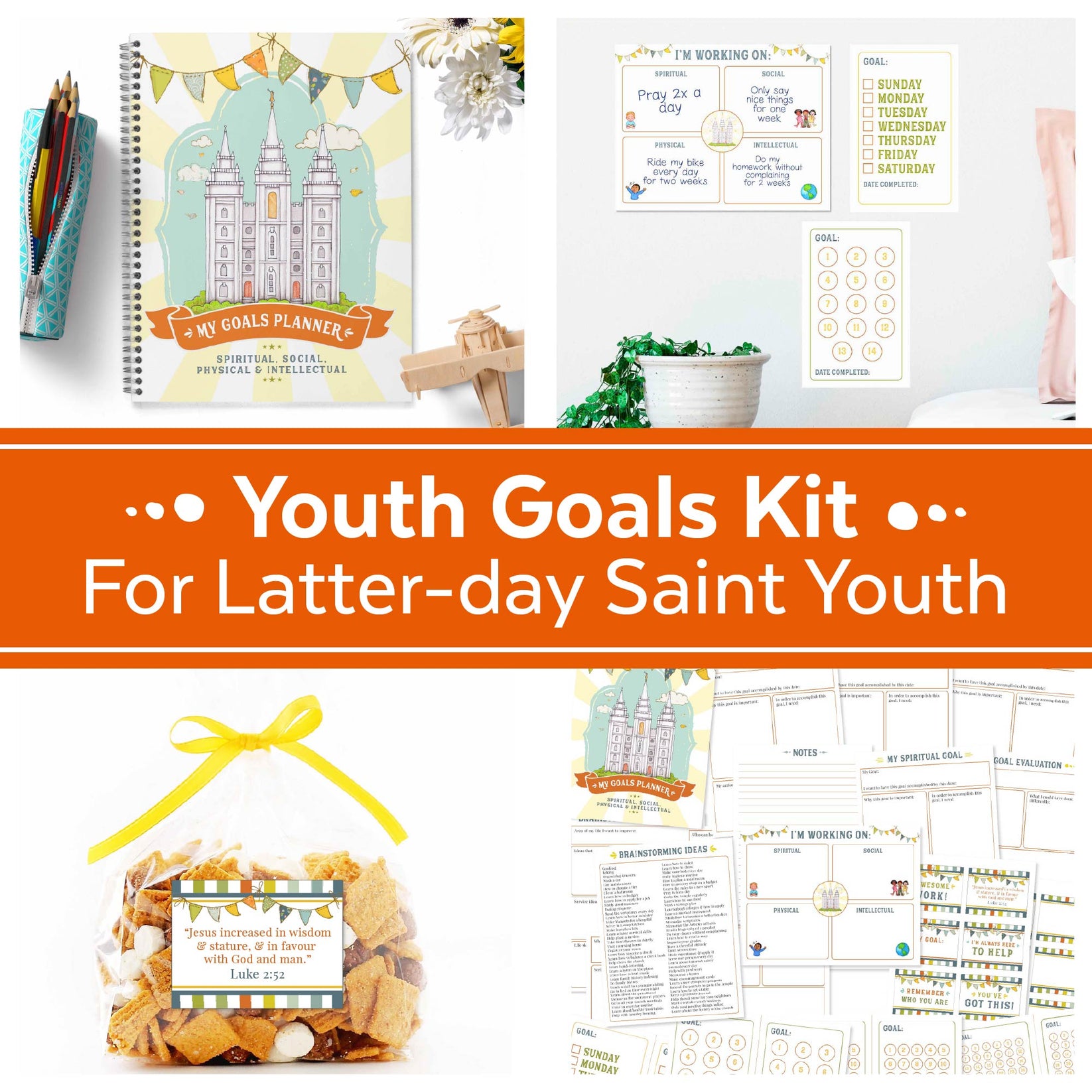 Youth Goals Kit for LDS Youth and Primary Children – Ministering Printables