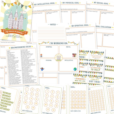 Youth Goals Kit for LDS Youth and Primary Children – Ministering Printables