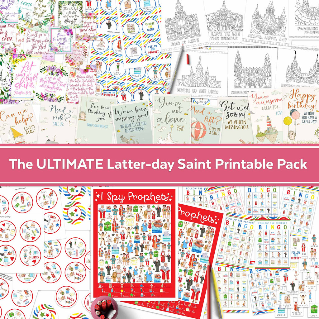 The Ultimate Latter-day Saint Printables Bundle – Ministering Printables