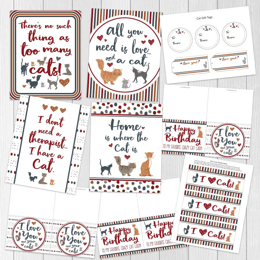 Cat Lovers Printable Kit – Ministering Printables