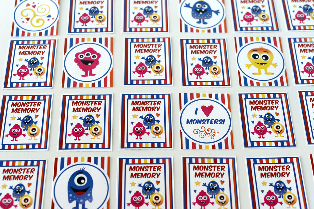 Monster Memory Printable Game – Ministering Printables