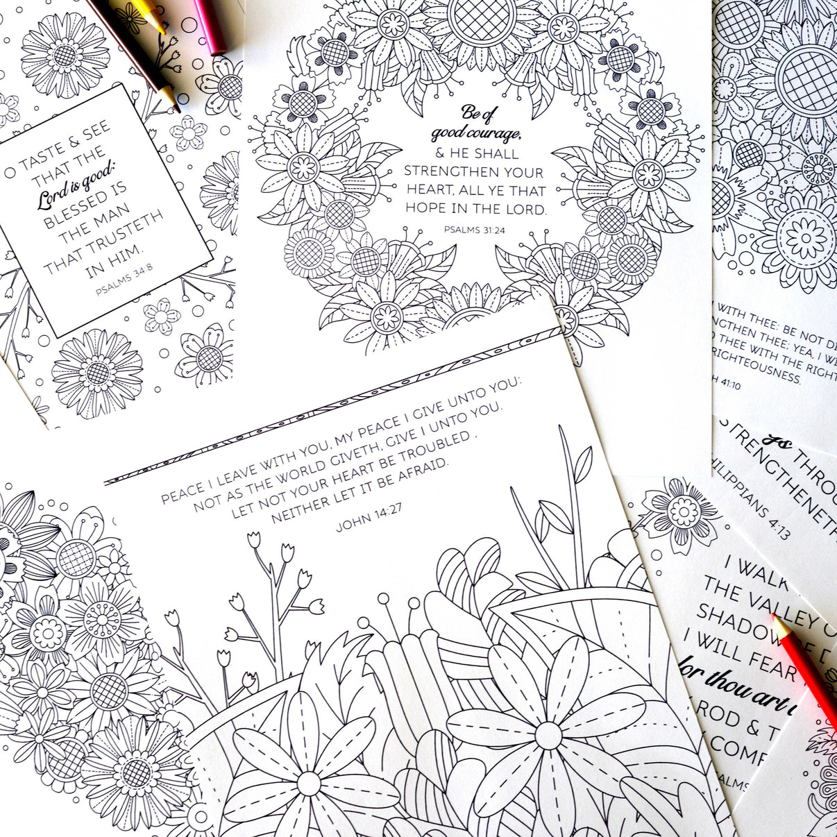 Inspirational Coloring Book Pages | Bible Verse Coloring Pages ...