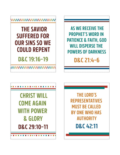 Doctrinal Mastery Posters for Doctrine & Covenants – Ministering Printables