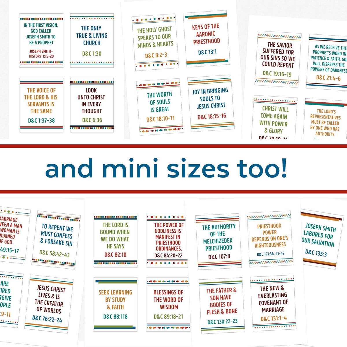 Doctrinal Mastery Posters for Doctrine & Covenants – Ministering Printables